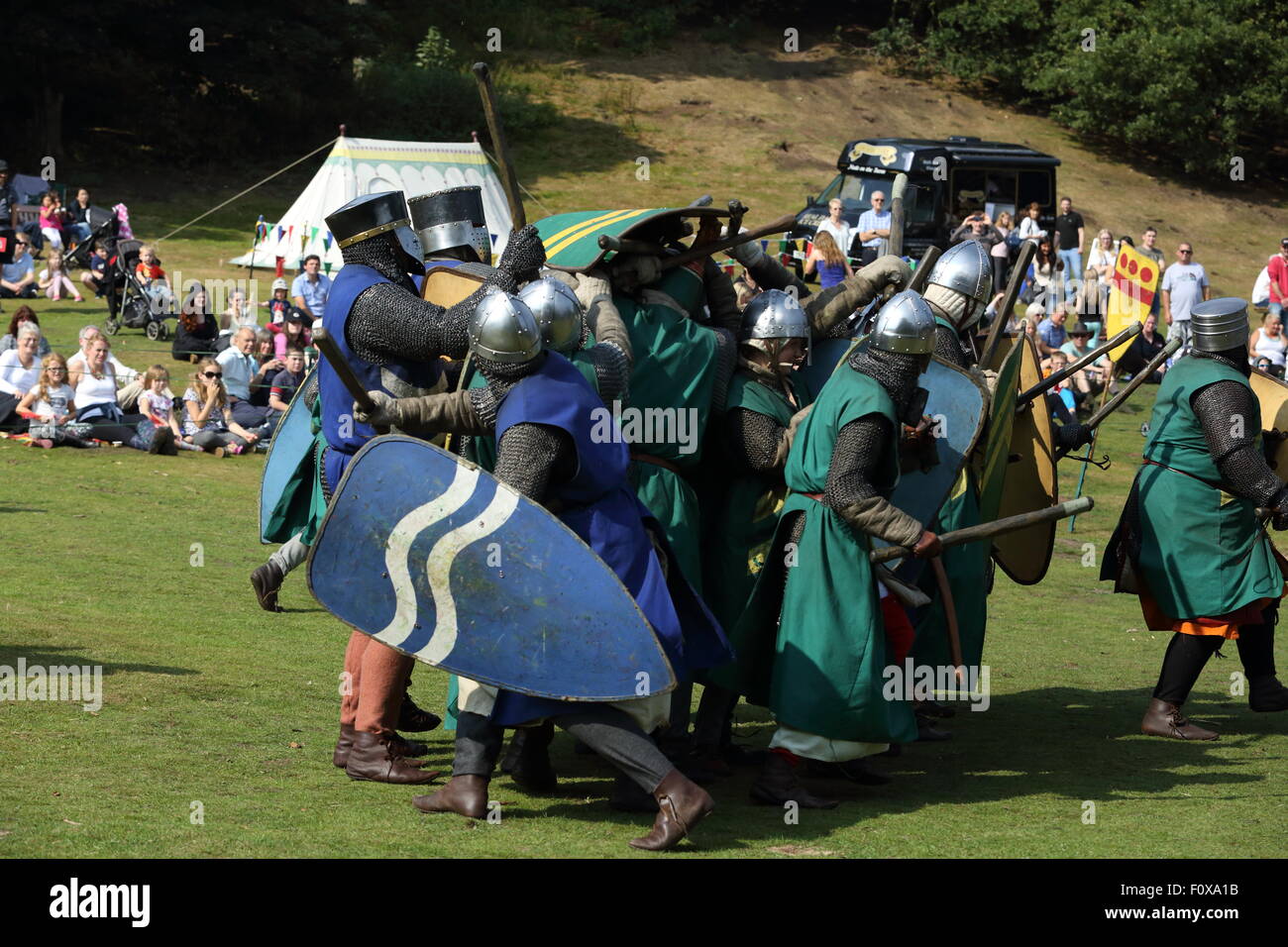 Beeston, Cheshire, UK. 22nd August, 2015. The Clash of Knights event is ...