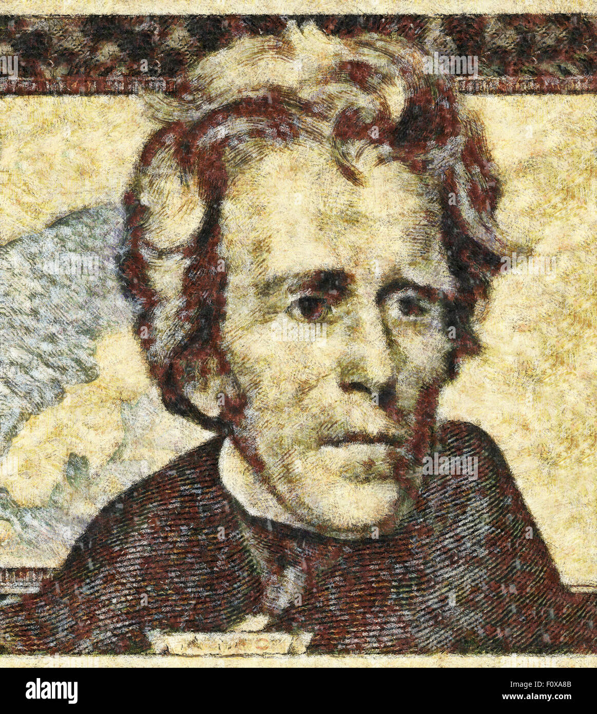 Andrew jackson portrait color hi-res stock photography and images - Alamy