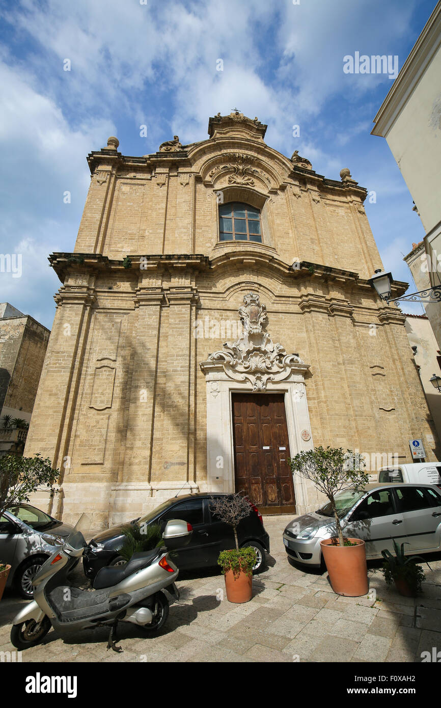 BARI, ITALY - MARCH 16, 2015: Baroque Church in the center of Bari ...