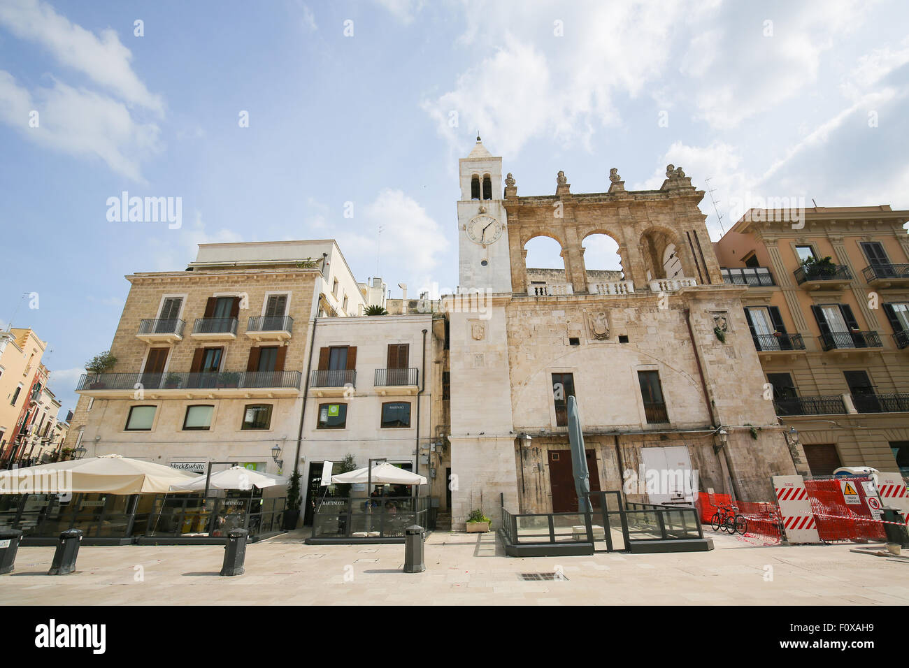 BARI, ITALY - MARCH 16, 2015: View on the Piazza Ferrarese, the main ...