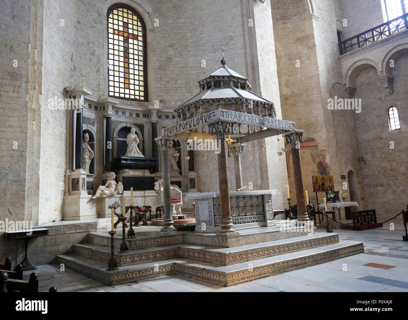 Ciborium (created around 1110) of the Basilica of Saint Nicholas, a ...