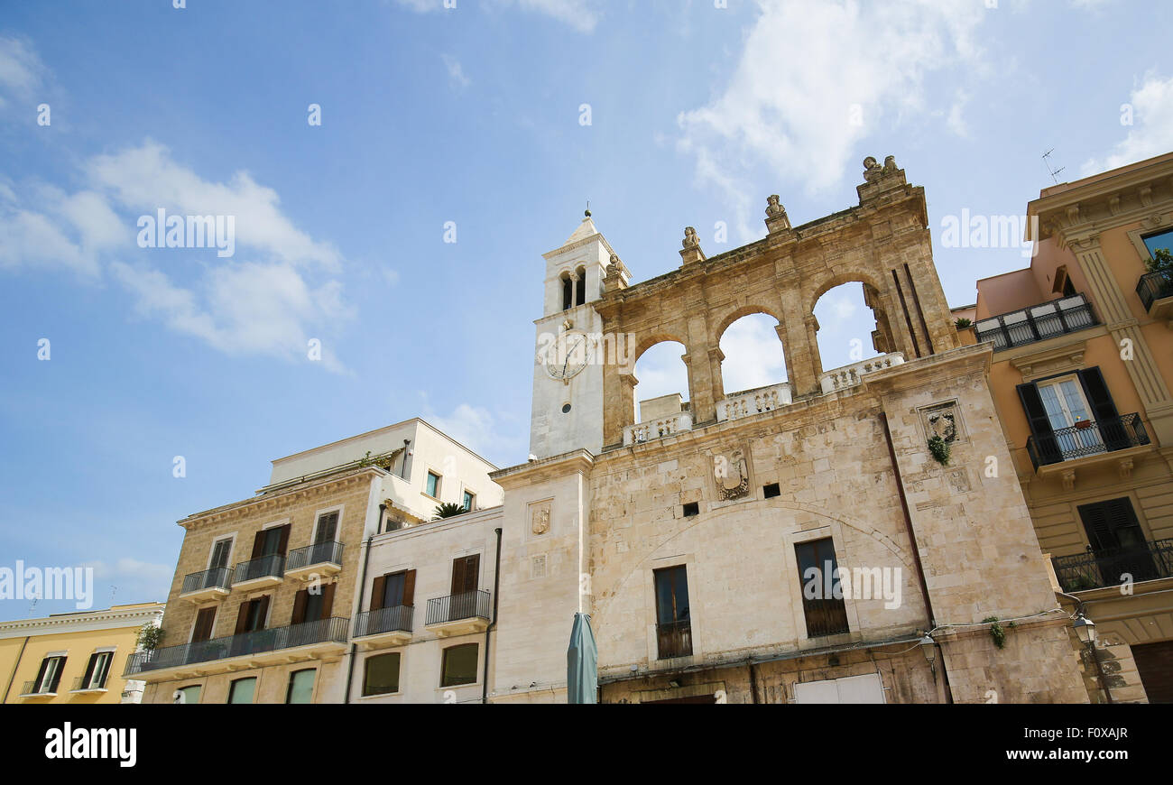 Clock Tower in the center of Bari, Puglia, Italy Stock Photo - Alamy