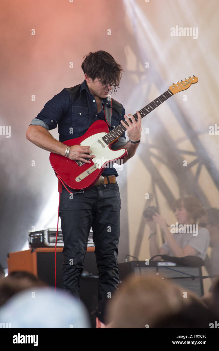 South Bristol, UK. 22nd Aug, 2015. The band Axes perform at ArcTangent ...
