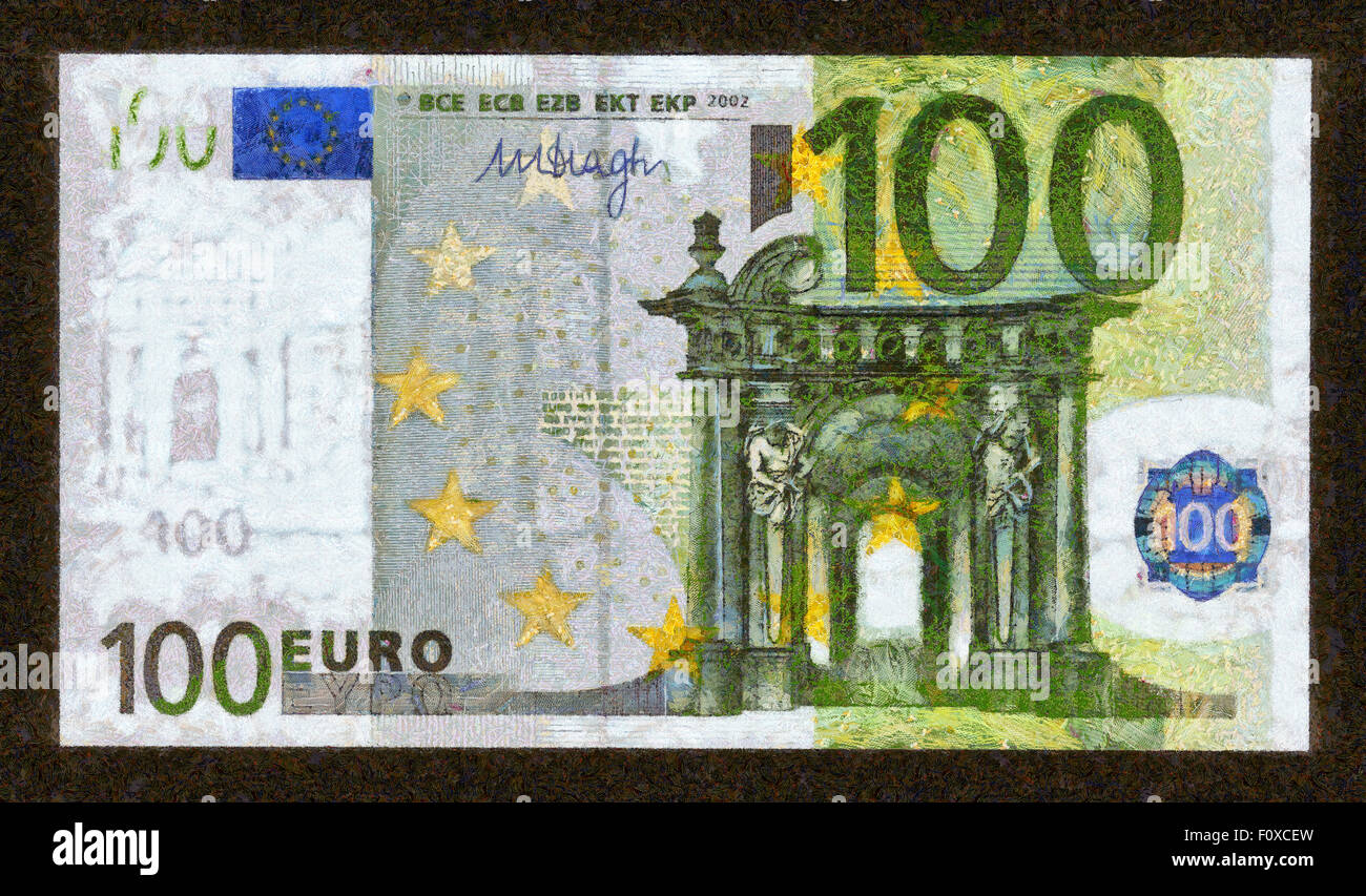 illustrations Banknote,Currency,one hundred Euro, European Union Stock ...