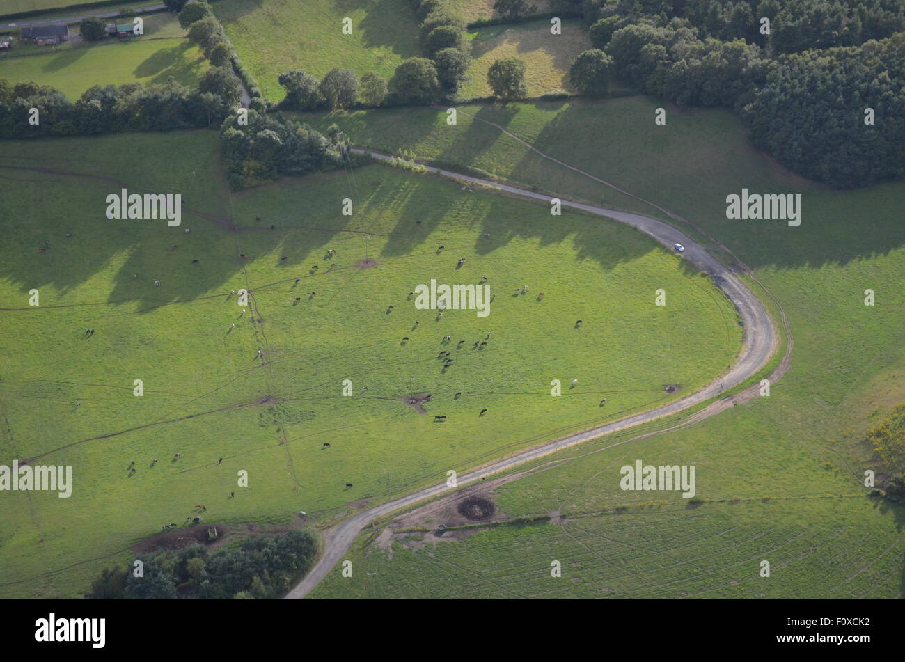 Aerial of English Countryside Stock Photo - Alamy