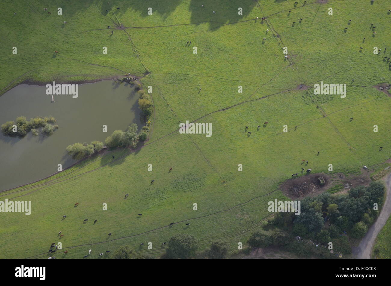 Aerial of English Countryside Stock Photo - Alamy
