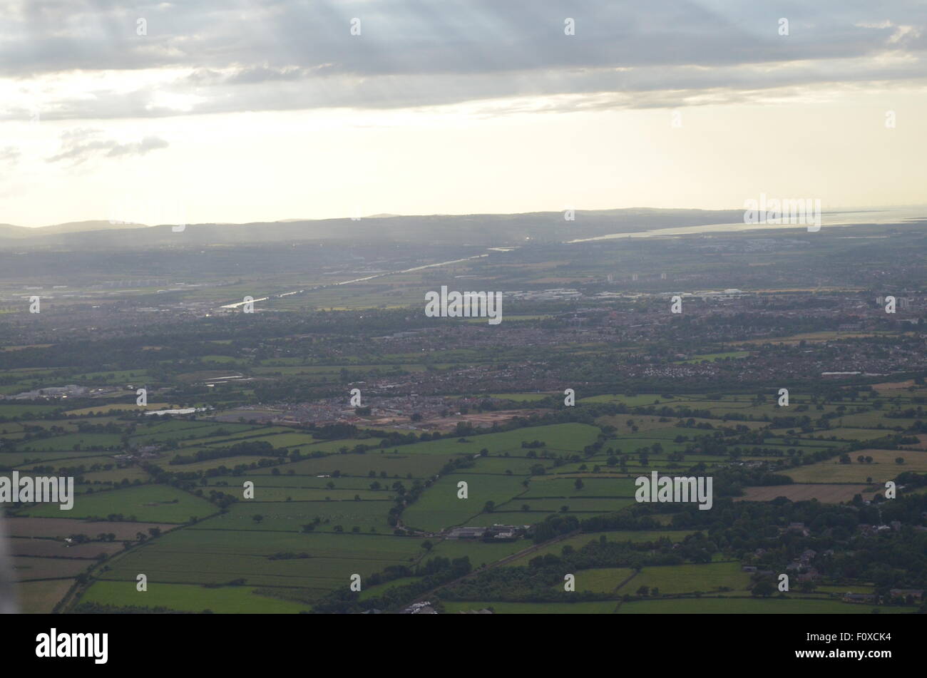 Aerial of English Countryside Stock Photo - Alamy