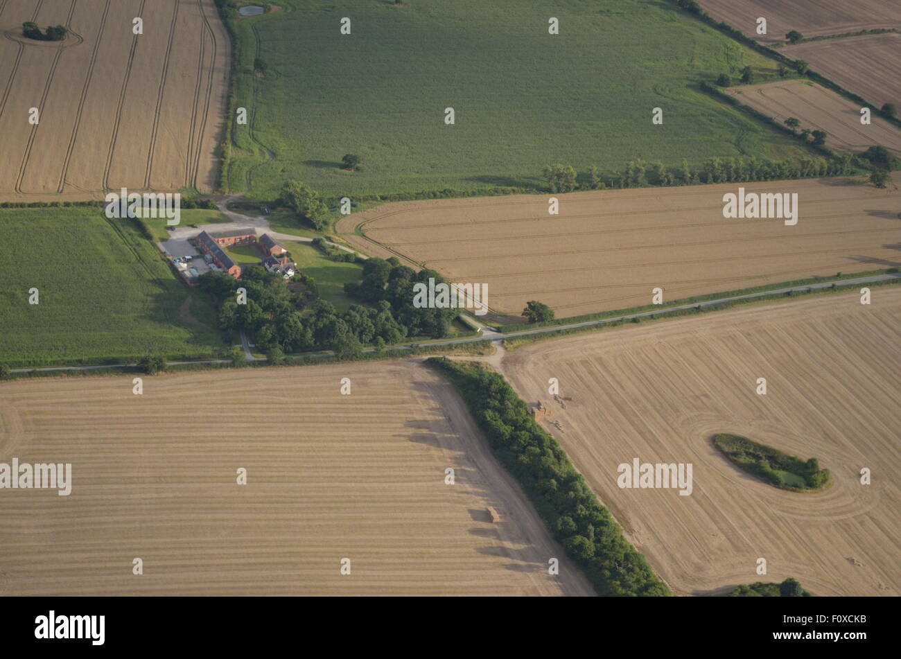 Aerial of English Countryside Stock Photo - Alamy