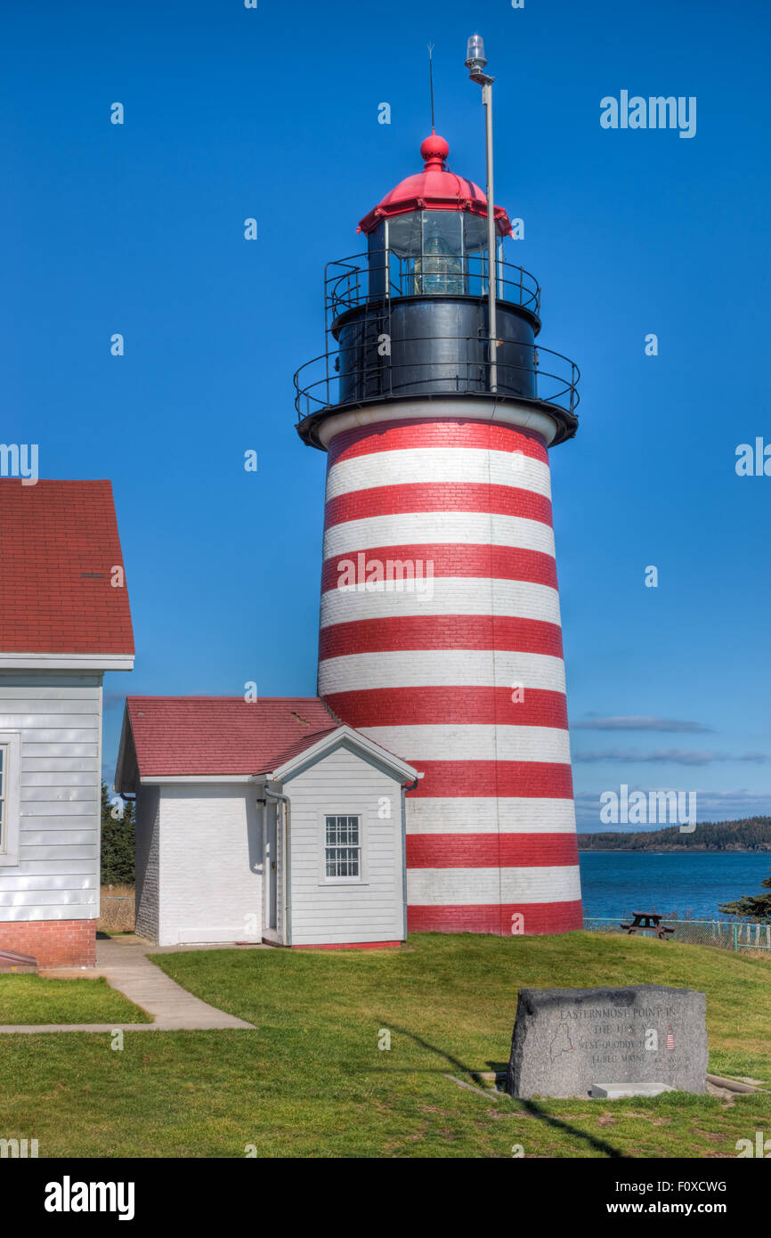 West quoddy head lighthouse hi-res stock photography and images - Alamy