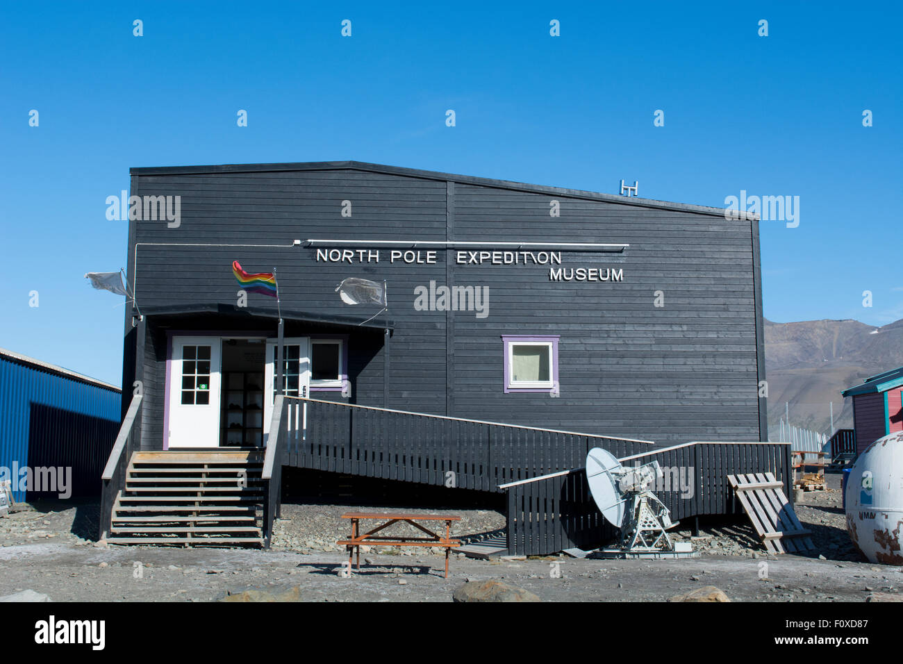 Norway, Barents Sea, Svalbard archipelago, Spitsbergen, capital city of ...