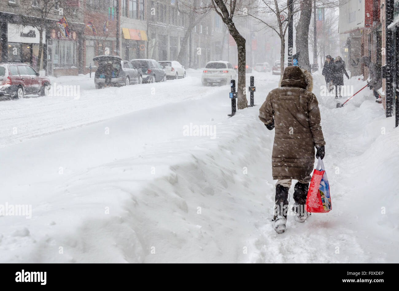 Canadian City Snow Scene High Resolution Stock Photography and Images ...