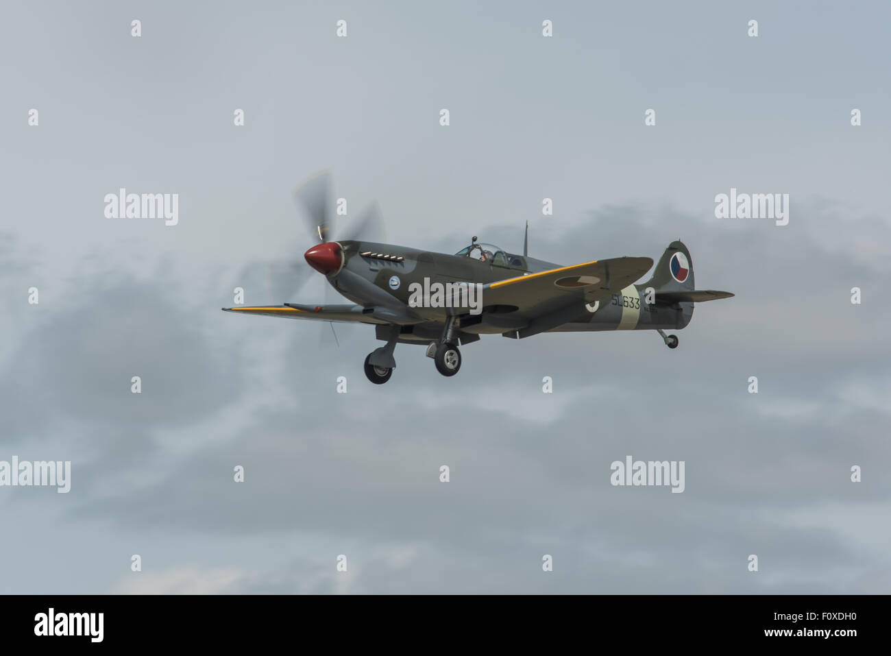 Historic Spitfire fighter plane Stock Photo - Alamy