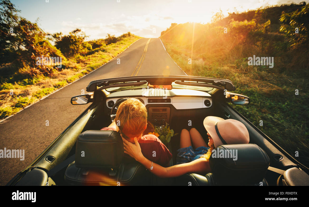 Driving into sunset convertible hi-res stock photography and images - Alamy