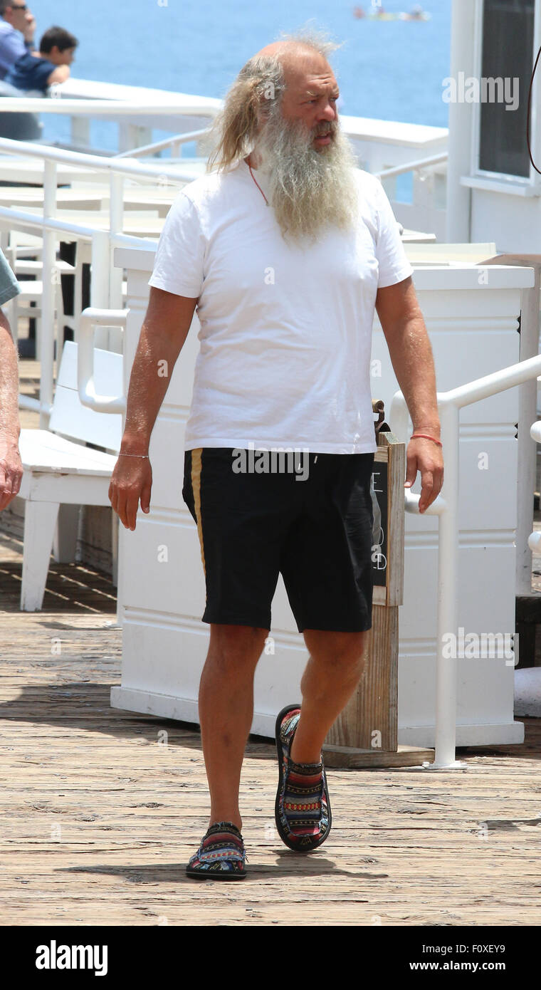 Record producer Rick Rubin out and about with Amanda Santos in Malibu ...