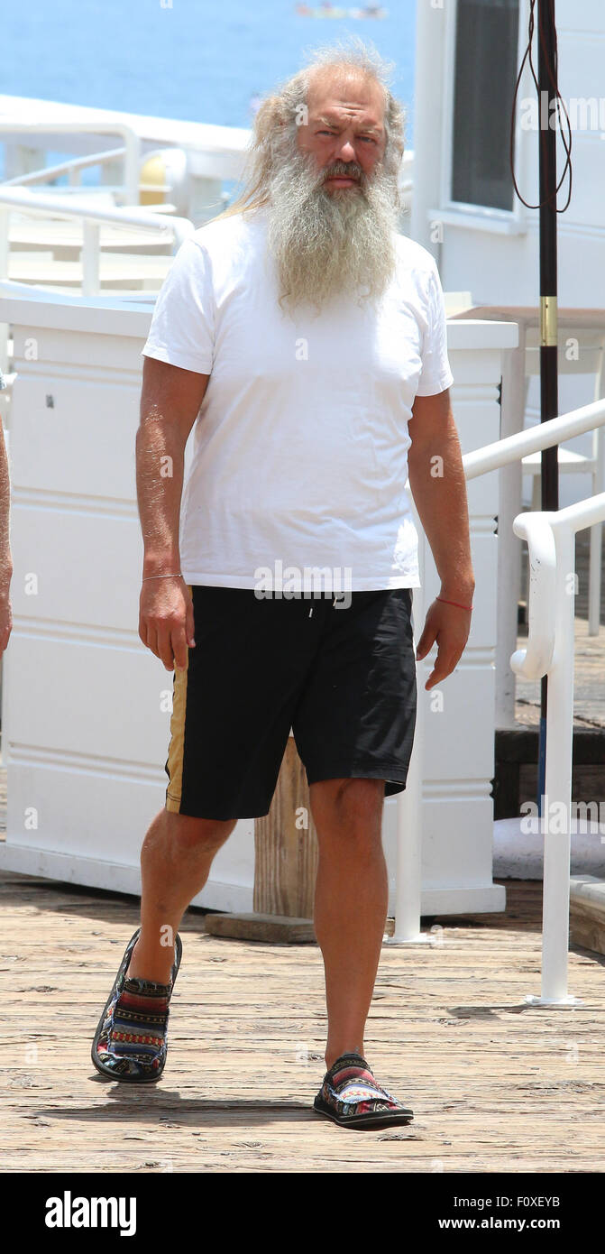Record producer Rick Rubin out and about with Amanda Santos in Malibu ...