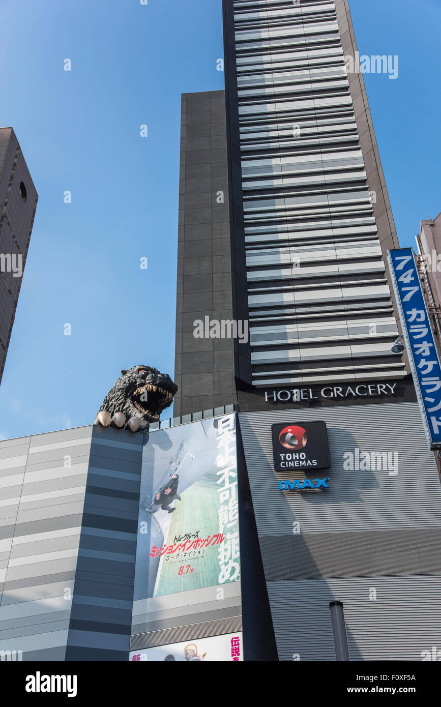 Head of Godzilla Kabukicho,Shinjuku,Tokyo,Japan Stock Photo - Alamy