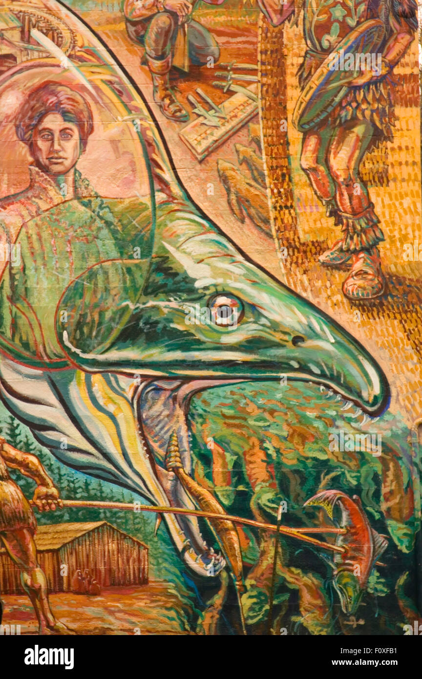 Mural, Bellingham, Washington Stock Photo - Alamy