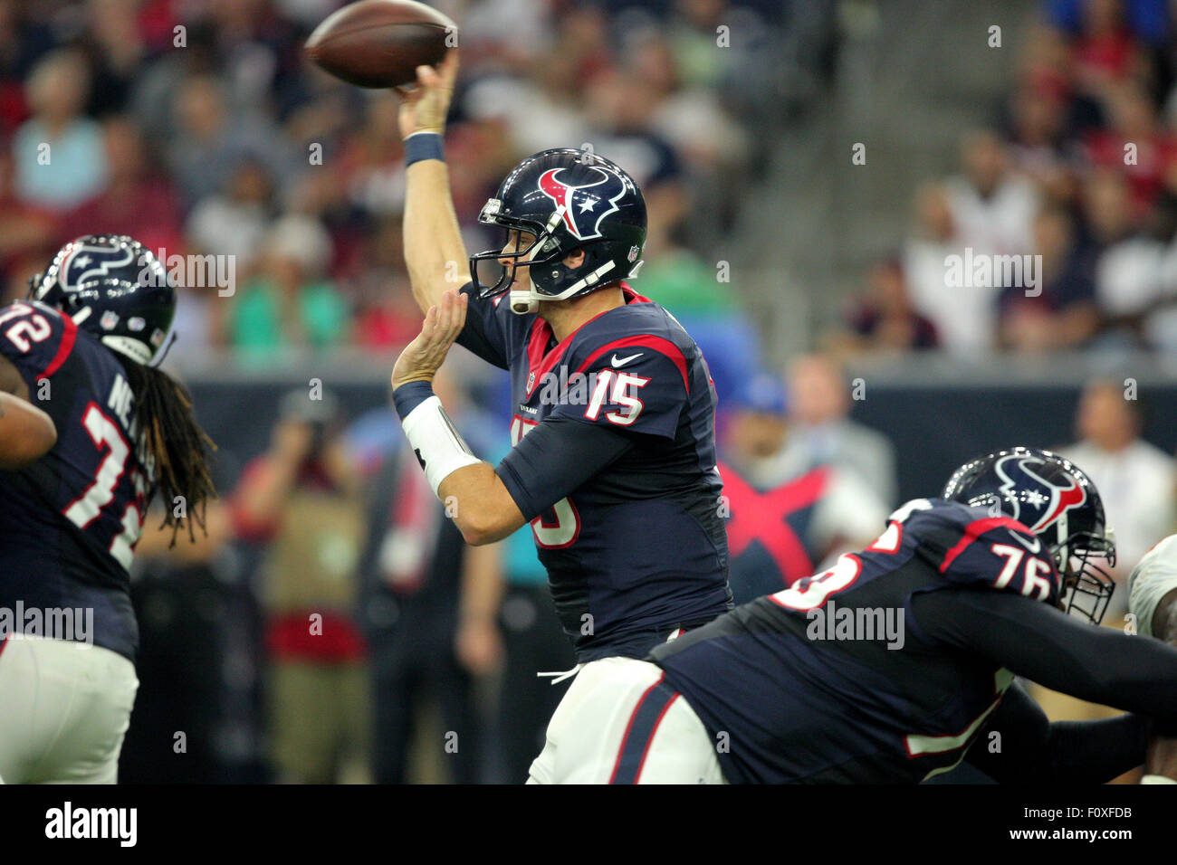 Houston, TX, USA. 22nd Aug, 2015. Houston Texans quarterback Ryan ...