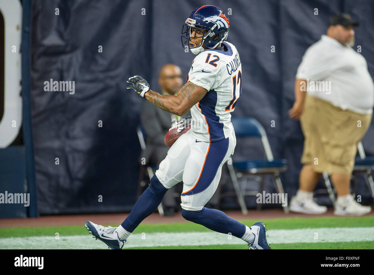 Houston, Texas, USA. 22nd Aug, 2015. Denver Broncos wide receiver Andre ...