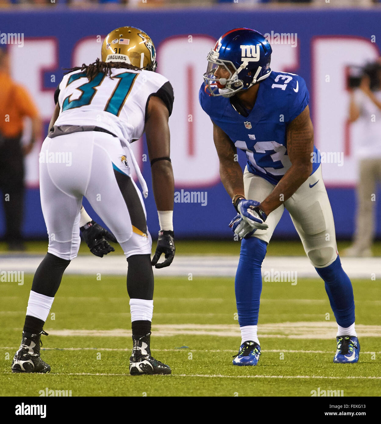 East Rutherford, New Jersey, USA. 22nd Aug, 2015. Giants' wide receiver ...