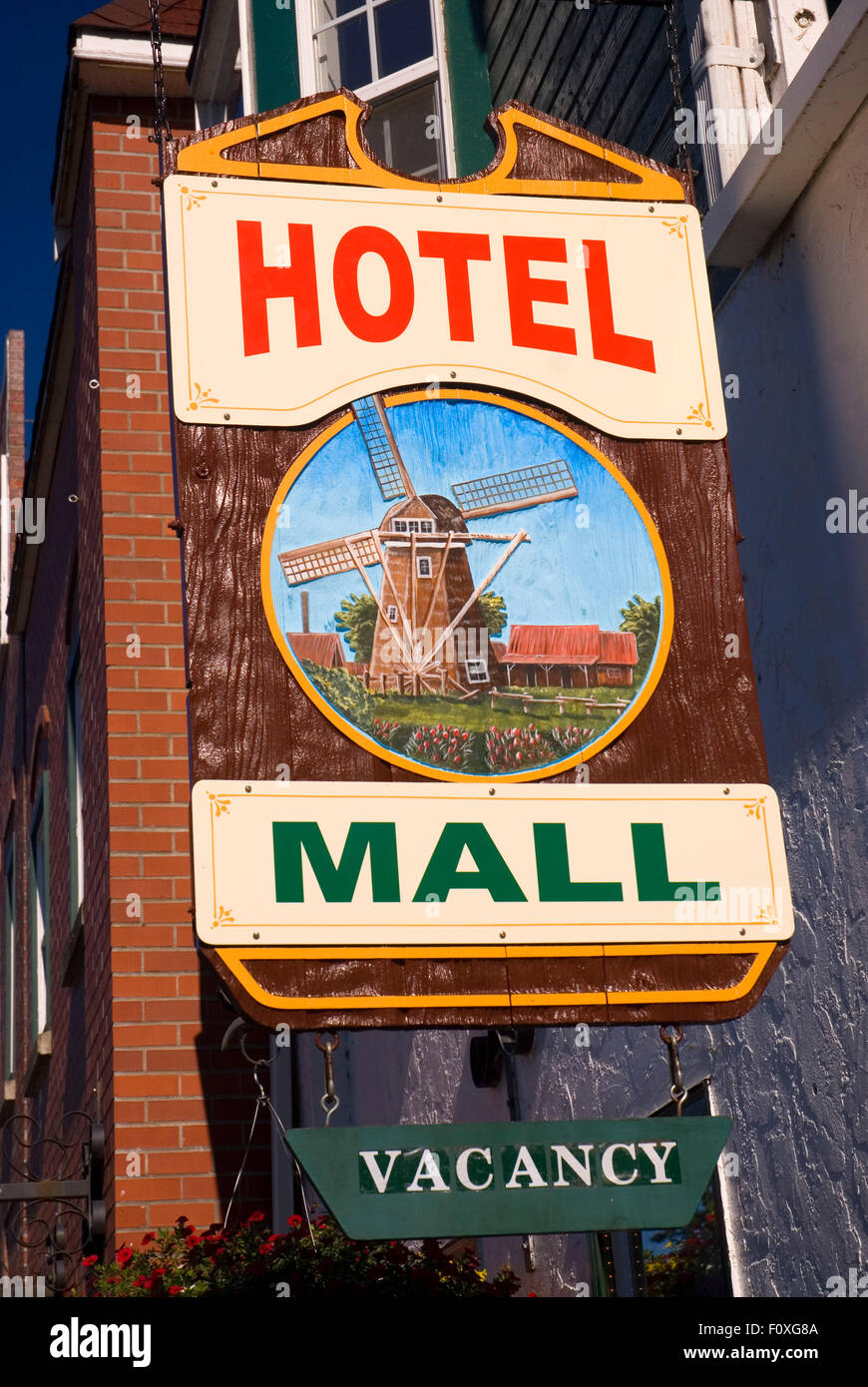 Downtown mall sign, Lynden, Washington Stock Photo - Alamy