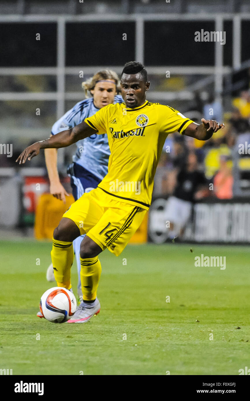Columbus Crew SC defender Waylon Francis (14) withe the ball during the ...