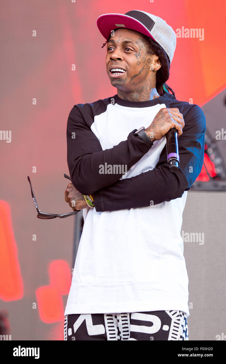 Wantagh, New York, USA. 22nd Aug, 2015. Rapper LIL WAYNE performs live ...