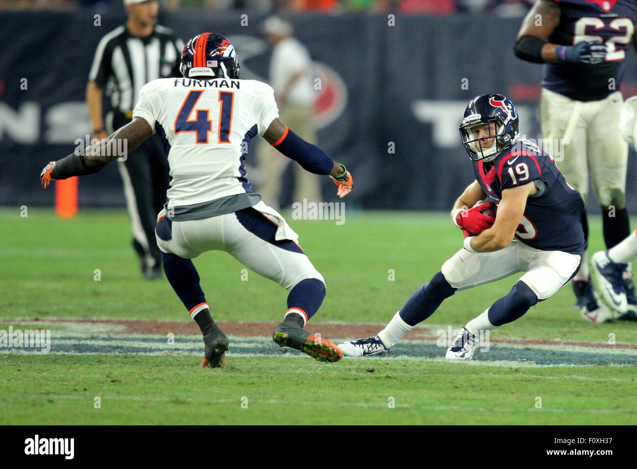 Houston, TX, USA. 22nd Aug, 2015. Houston Texans wide receiver Travis ...