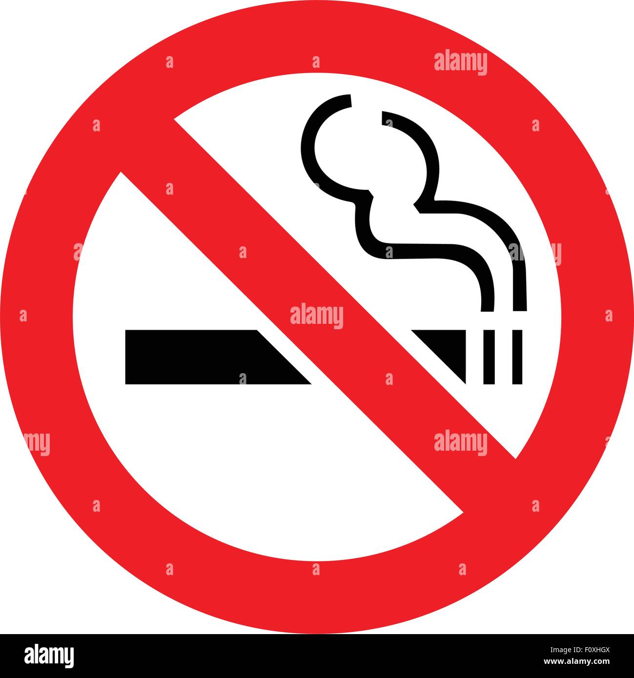 No smoking sign vector vectors hi-res stock photography and images - Alamy