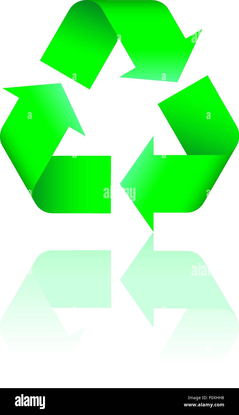 Green recycling symbol hi-res stock photography and images - Alamy