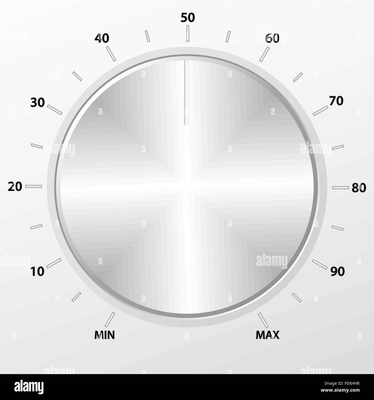 Metal volume knob. Vector illustration Stock Vector Image & Art - Alamy