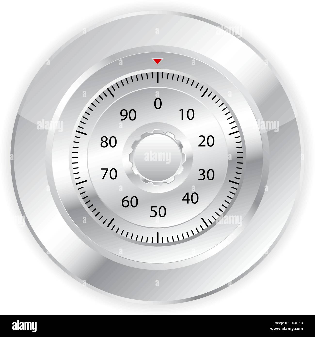 Combination lock on white background. Vector illustration Stock Vector ...