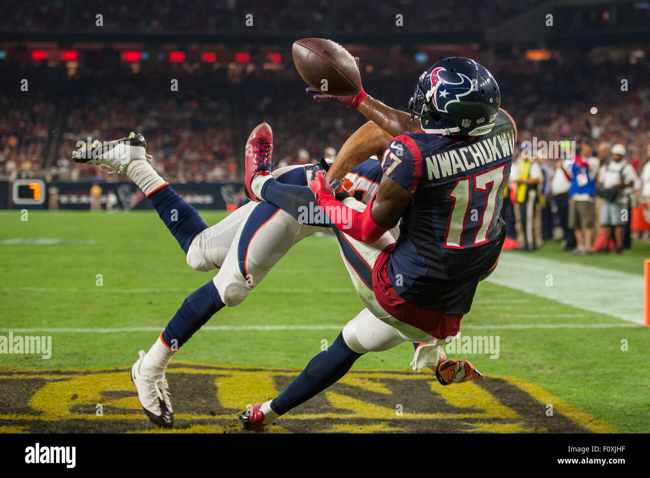 Houston, Texas, USA. 22nd Aug, 2015. Houston Texans wide receiver Uzoma ...