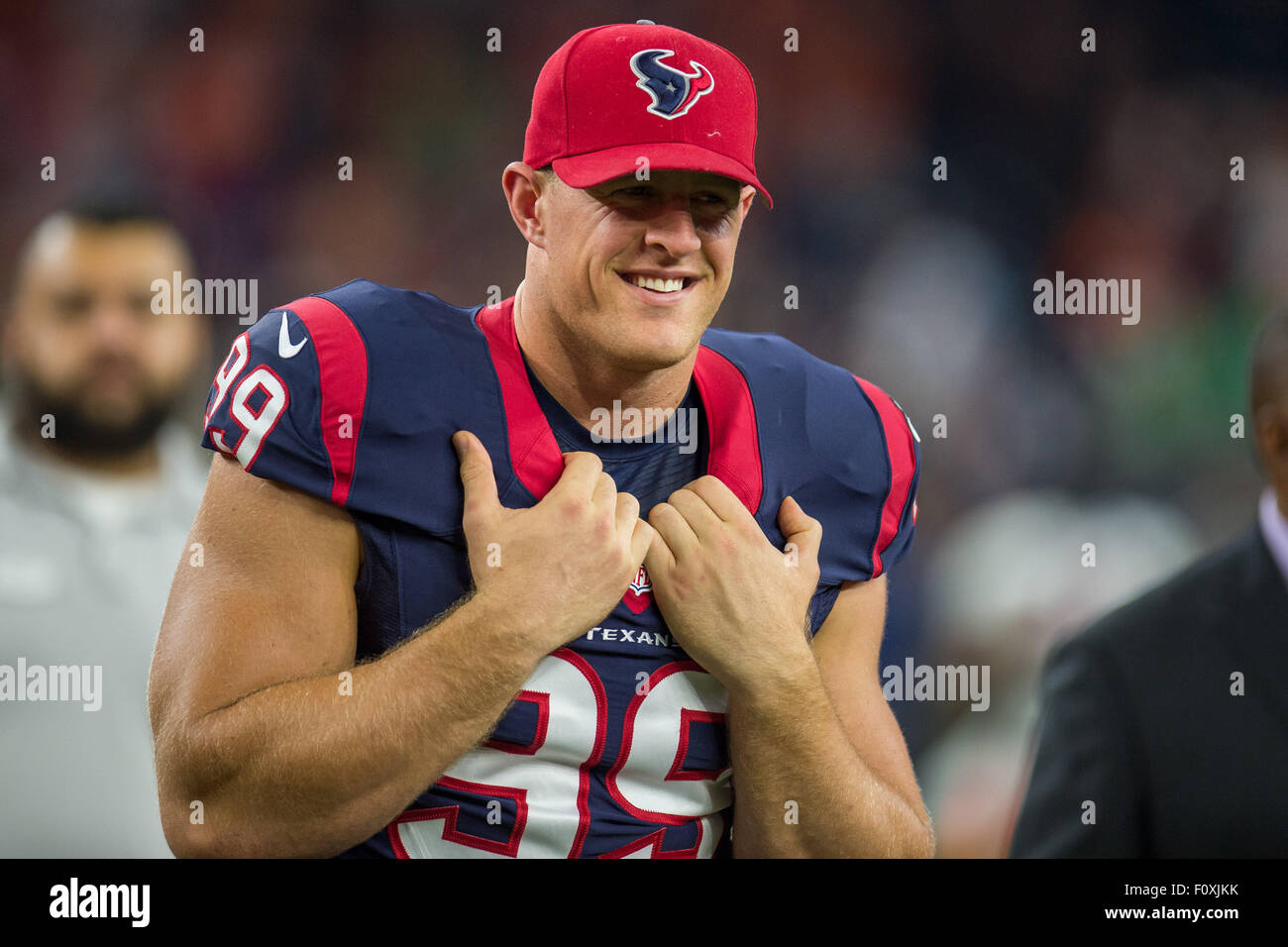 Houston, Texas, USA. 22nd Aug, 2015. Houston Texans defensive end J.J ...