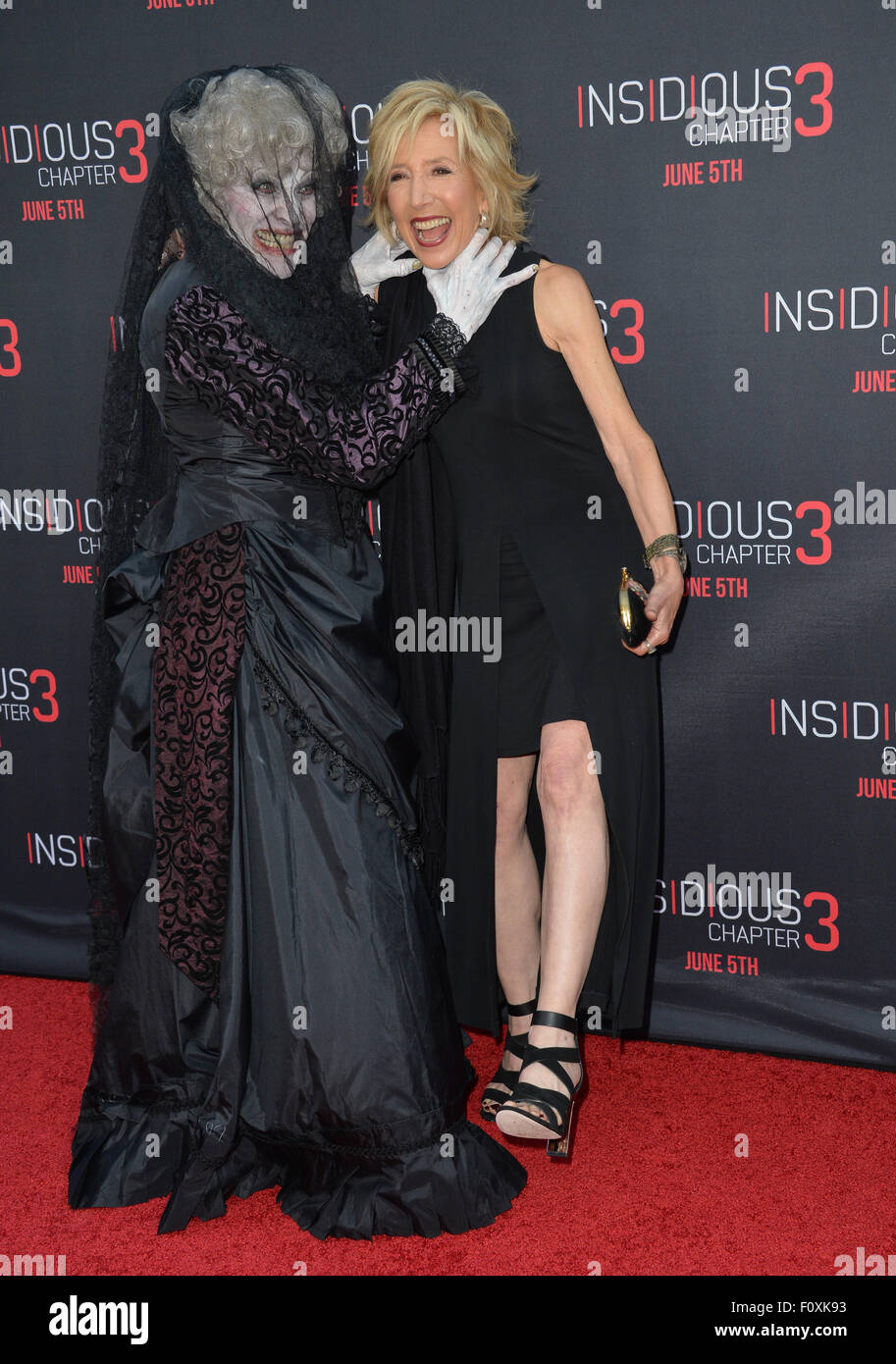 LOS ANGELES, CA - JUNE 5, 2015: Actress Lin Shaye & The Black Bride at ...