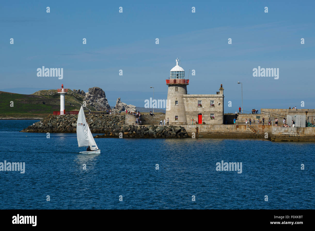 Lighthouse, Howth harbour, Howth, Ireland, Europe Stock Photo - Alamy