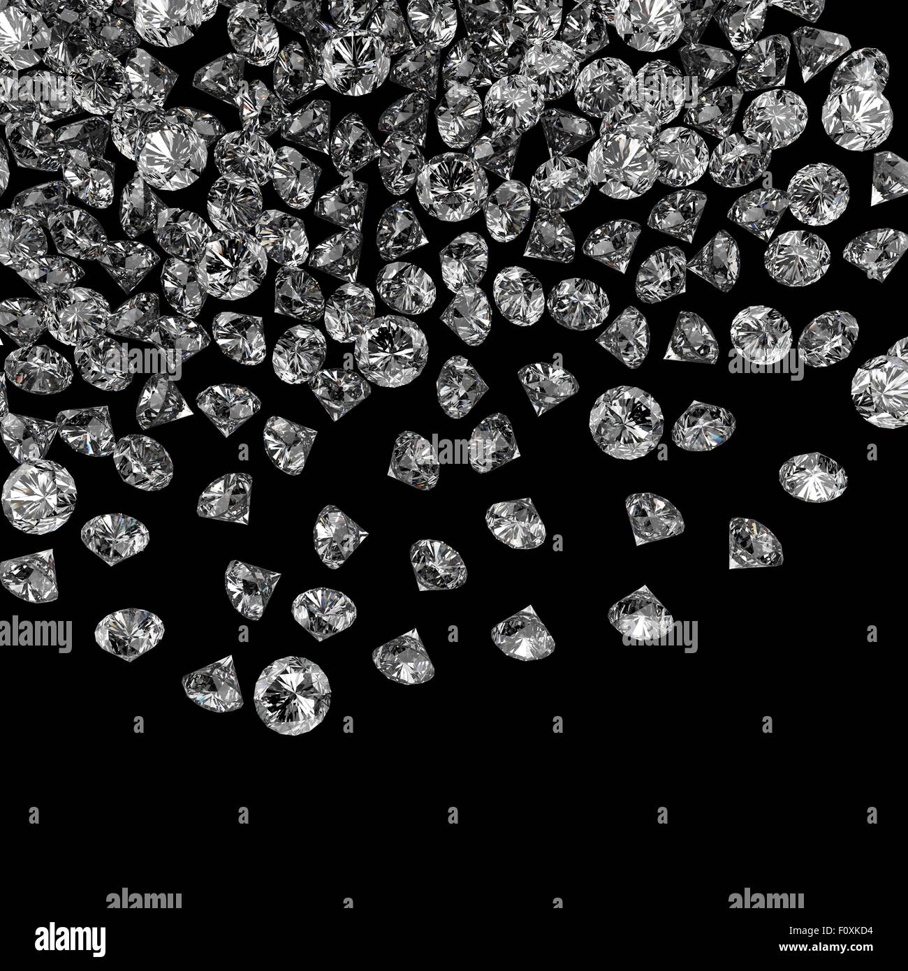 Diamonds 3d in composition as concept Stock Photo - Alamy