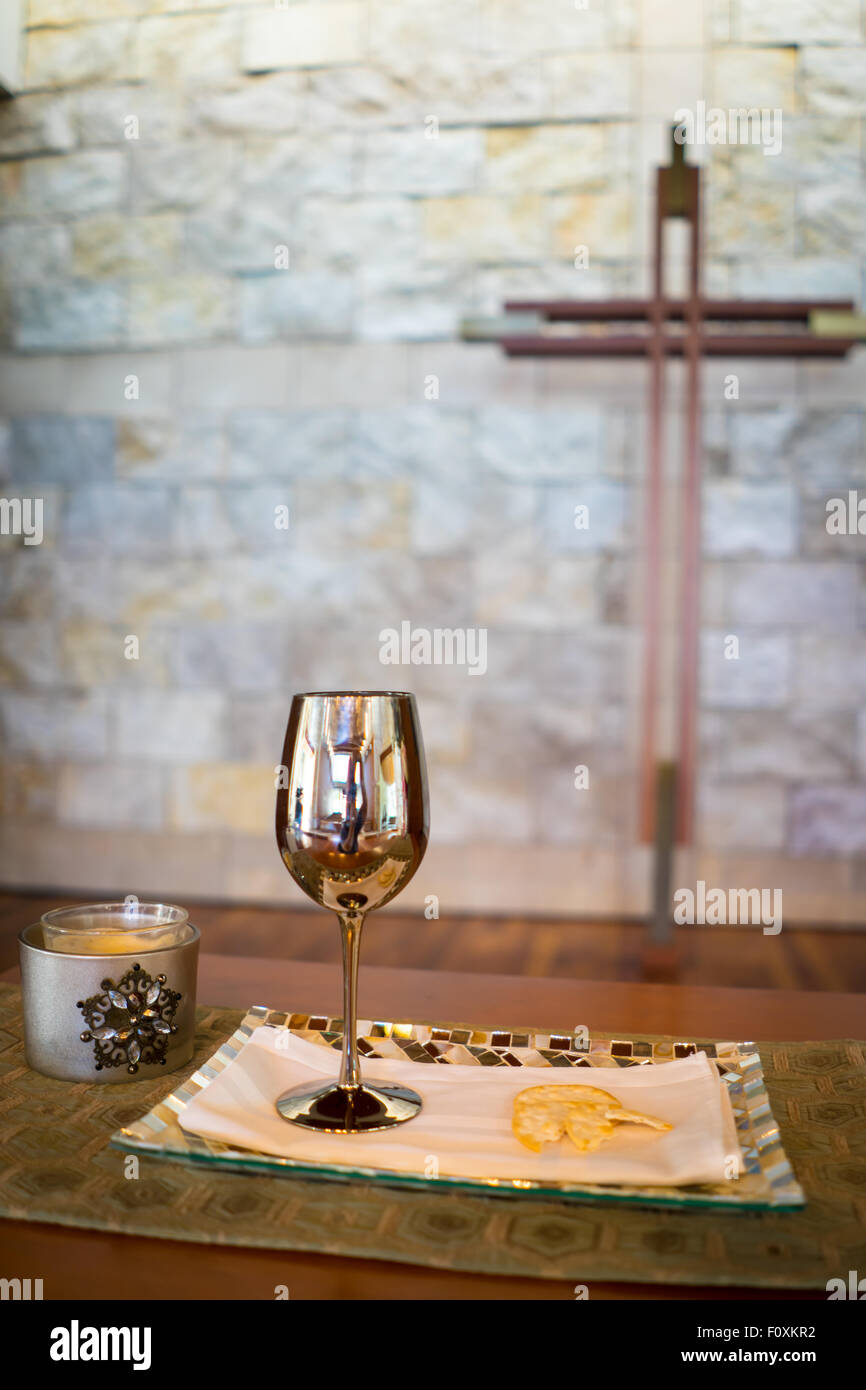 Christian wine bread ceremony hi-res stock photography and images - Alamy