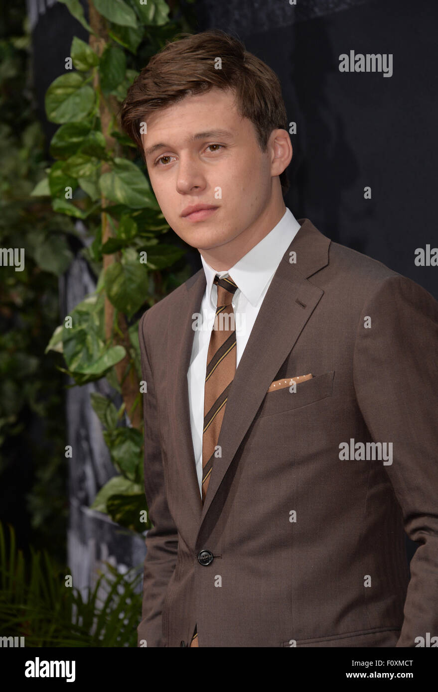 LOS ANGELES, CA - JUNE 10, 2015: Actor Nick Robinson at the world ...