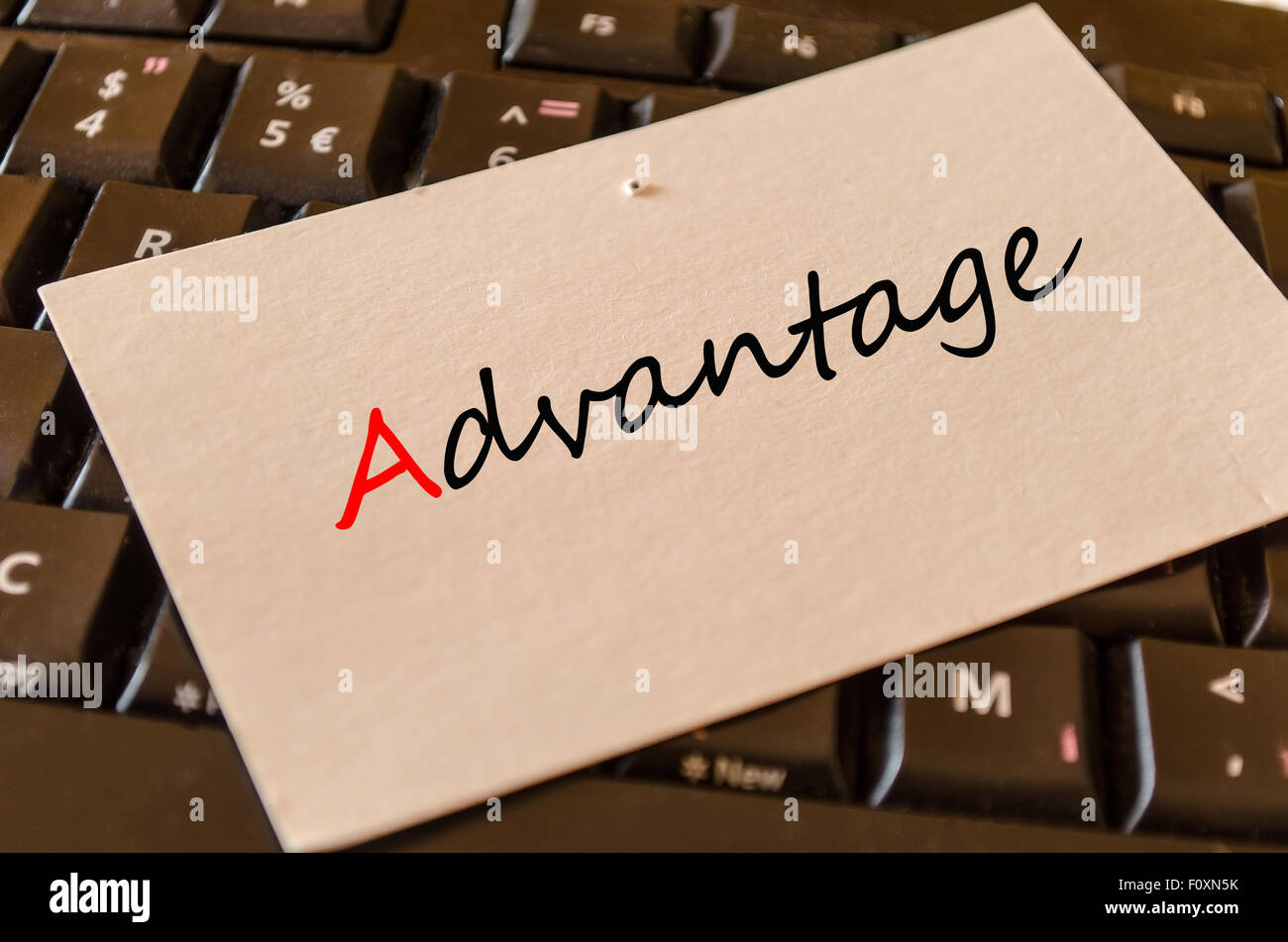 Advantage business text concept background Stock Photo - Alamy
