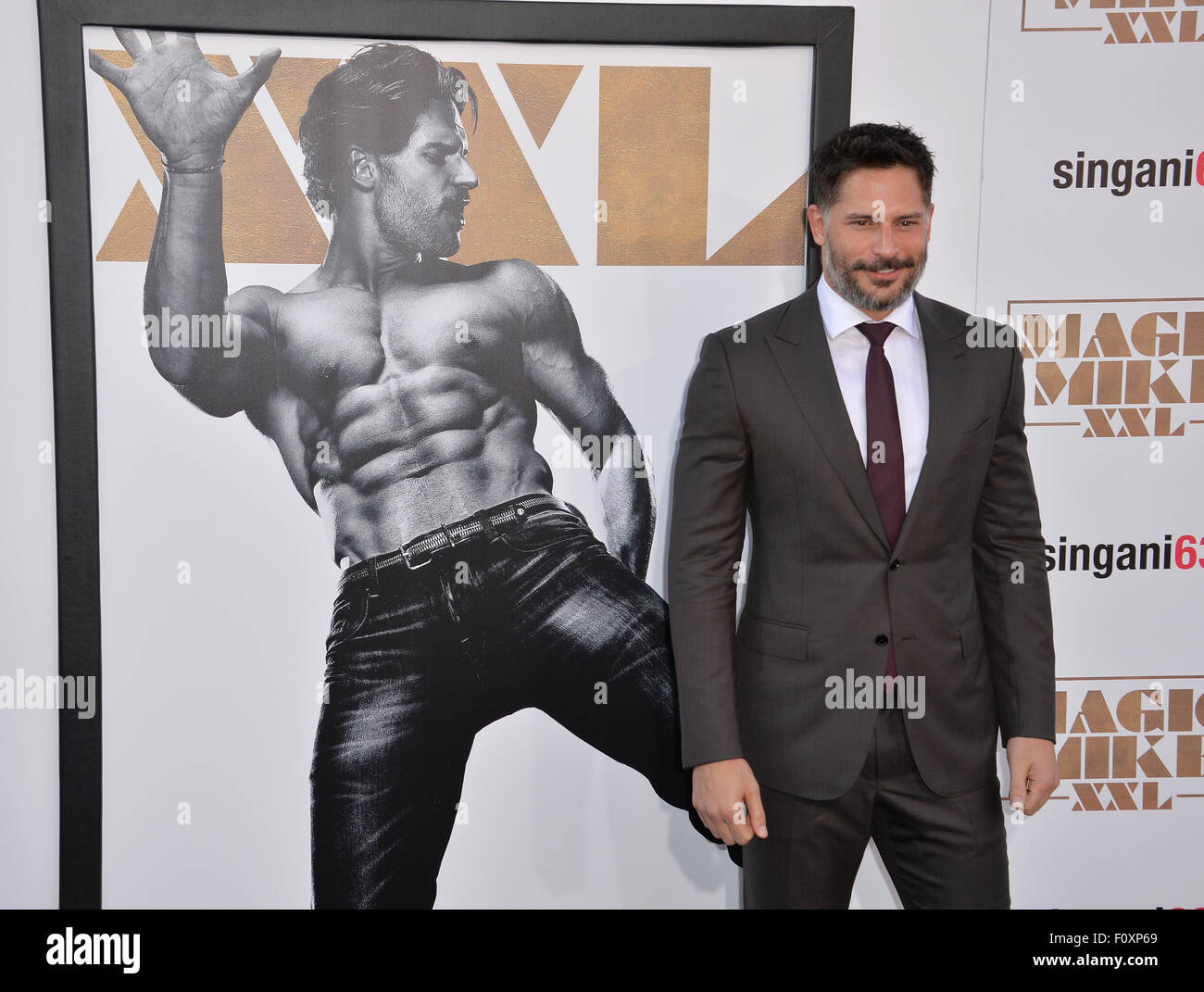 LOS ANGELES, CA - JUNE 25, 2015: Joe Manganiello at the world premiere ...