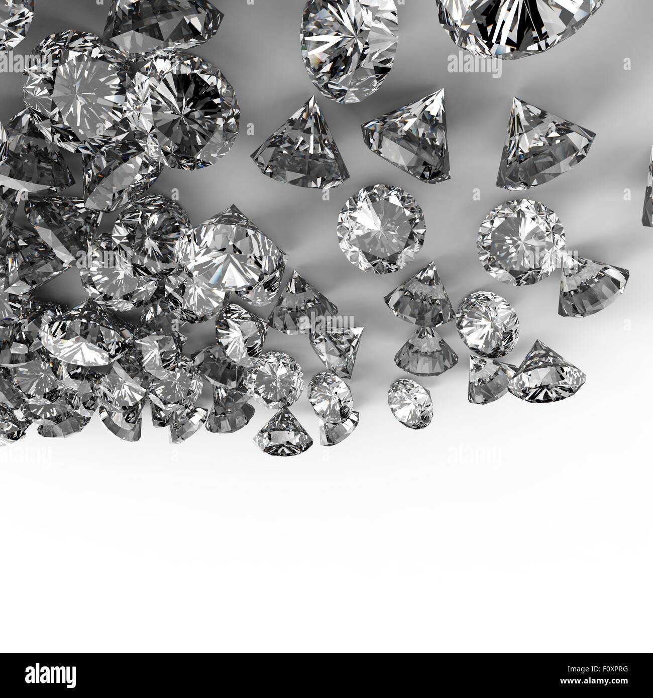 Diamonds 3d in composition as concept Stock Photo - Alamy