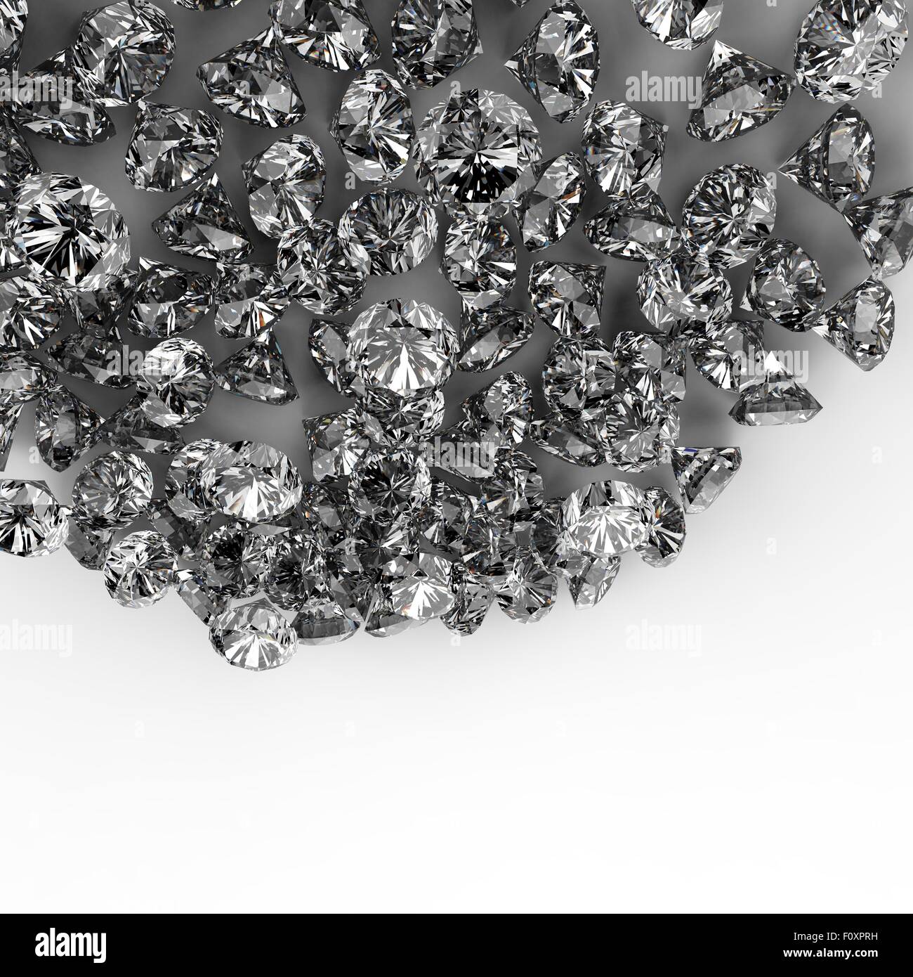 Diamonds 3d in composition as concept Stock Photo - Alamy