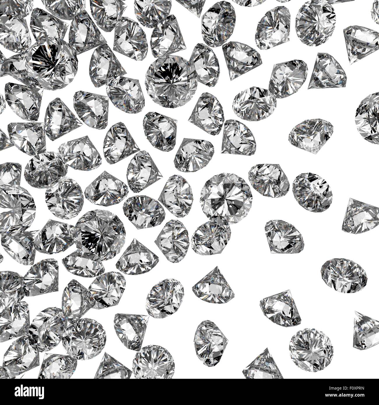 Diamonds 3d in composition as concept Stock Photo - Alamy