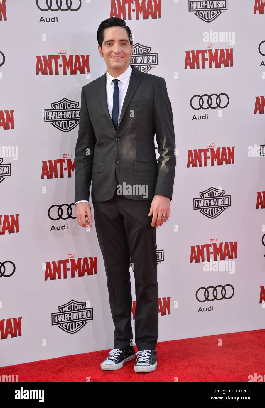 LOS ANGELES, CA - JUNE 29, 2015: Actor David Dastmalchian at the world ...