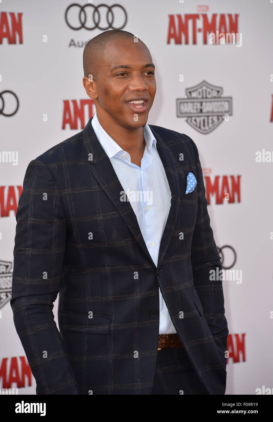 LOS ANGELES, CA - JUNE 29, 2015: Actor J. August Richards at the world ...