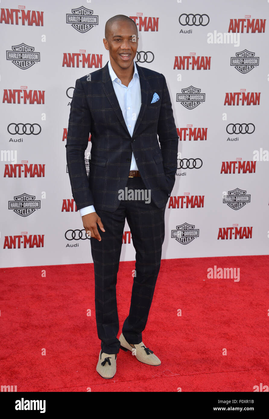 LOS ANGELES, CA - JUNE 29, 2015: Actor J. August Richards at the world ...