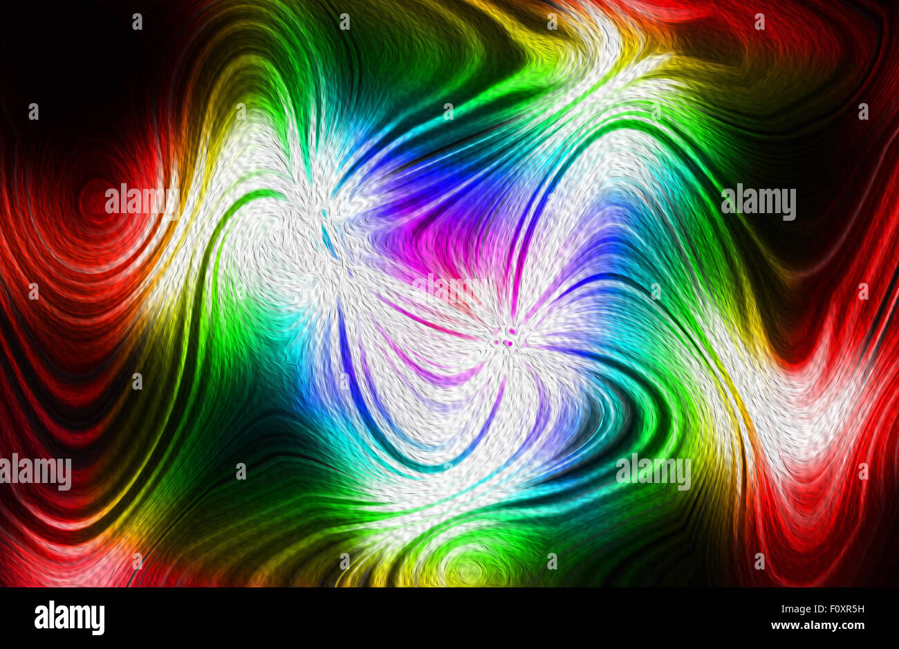 abstract multicolor background with motion wave digital art Stock Photo ...