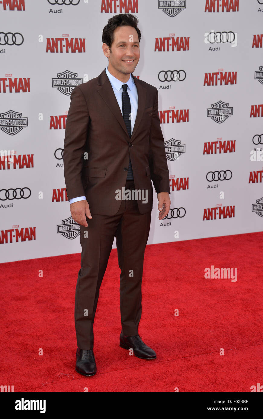 LOS ANGELES, CA - JUNE 29, 2015: Actor Paul Rudd at the world premiere ...
