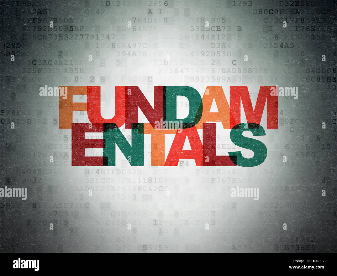 Science concept: Fundamentals on Digital Paper background Stock Photo ...